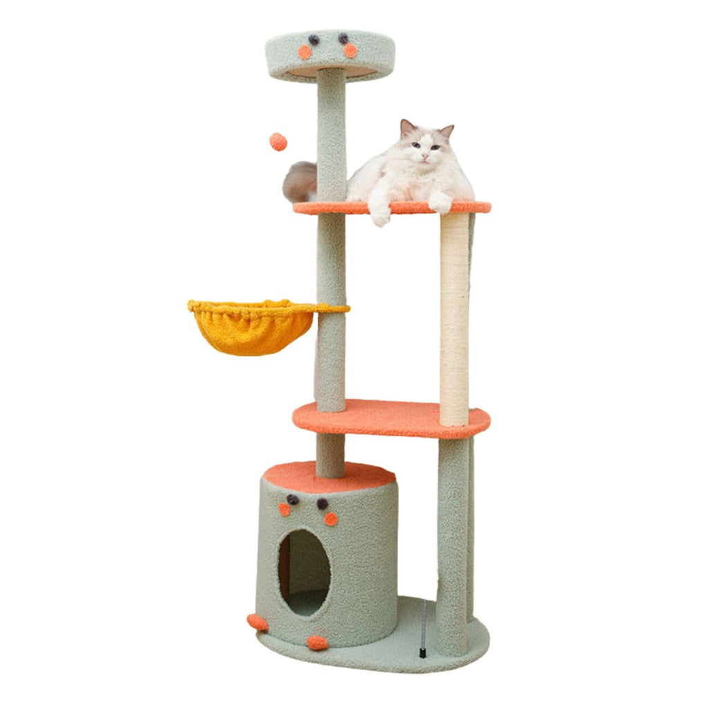 Floofi Cat Tree Condo Green - 143cm – CatnDog.com.au - Pet Supplies
