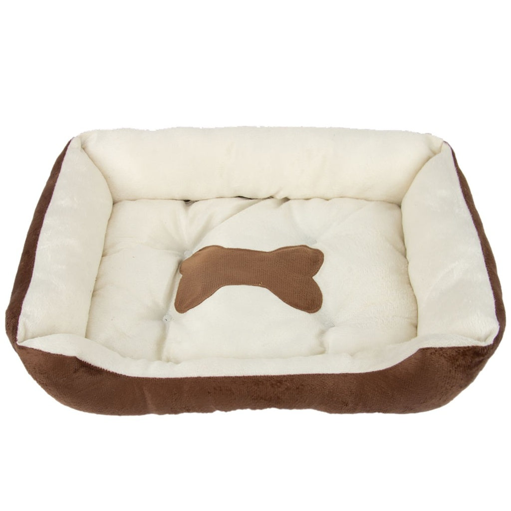Floofi Pet Bed Bone Coffee - S – CatnDog.com.au - Pet Supplies